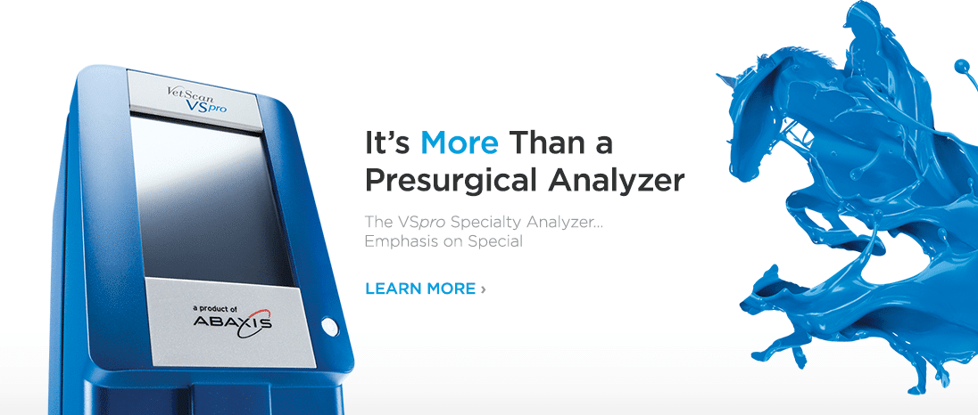 Introduction of Abaxis Diagnostic Equipment for Veterinary Applications